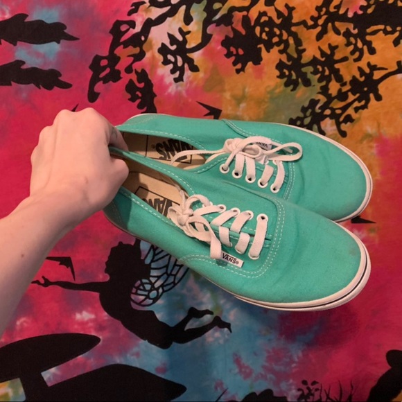 Vans | Shoes | Teal Womens Vans | Poshmark